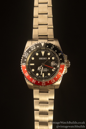 Vintage Seiko Mod Build GMT Coke Watch #125 | Vintage Watch Builds ...