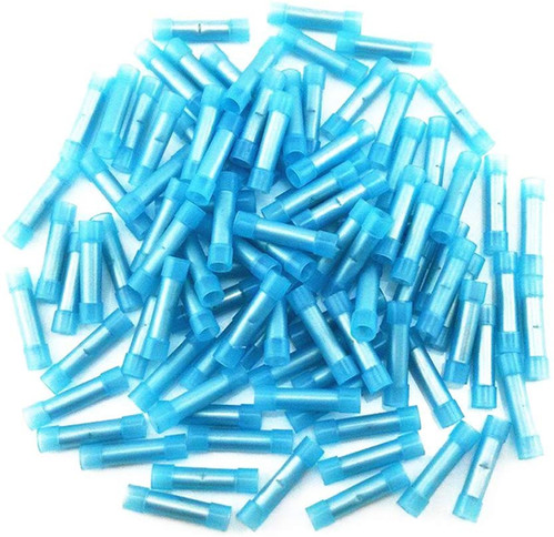 Blue 14-16g Butt Connectors | Franks Audio Motive