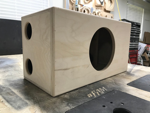 10" Ported Enclosure 1.5 cubic feet @ 32hz double aero ports | Franks ...