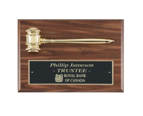 GAVEL PLAQUES | Marietta Trophy