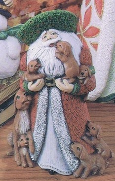 Gare Santa with Puppies | Countryside Ceramics