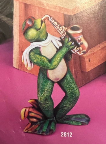 Kimple Ceramic Sax Frog | Countryside Ceramics