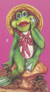 Kimple Ceramic Mushroom Frog | Countryside Ceramics