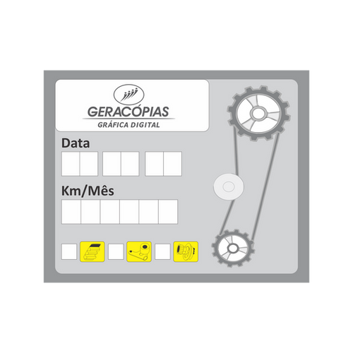 Etiqueta Correia Dentada | Geracópias Gráfica