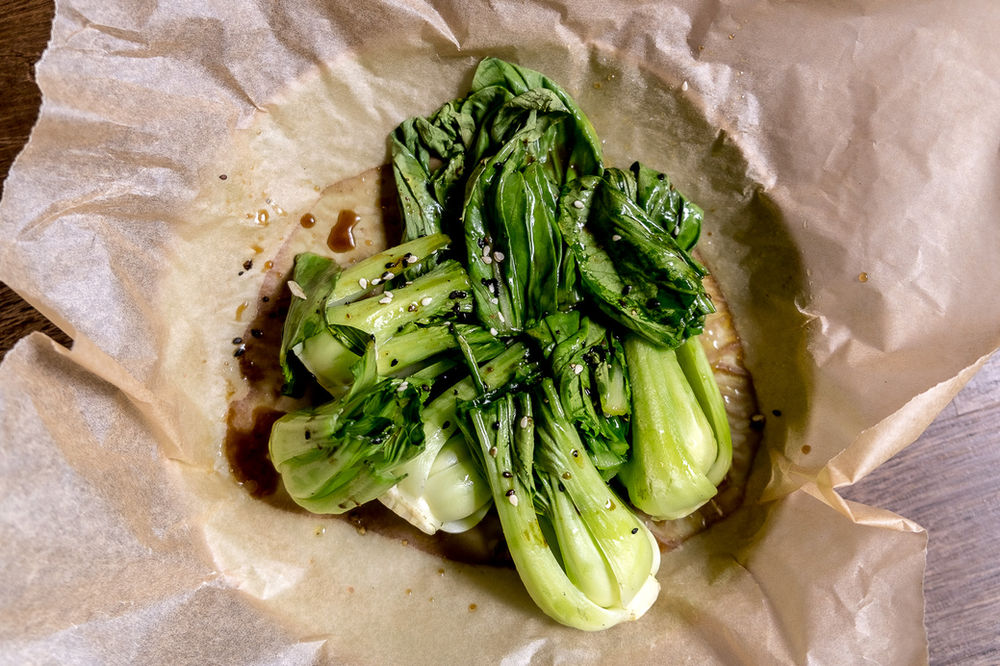 Roasted Sesame Pak Choi
