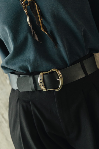"To the rhythm" leather belt | individualartleather