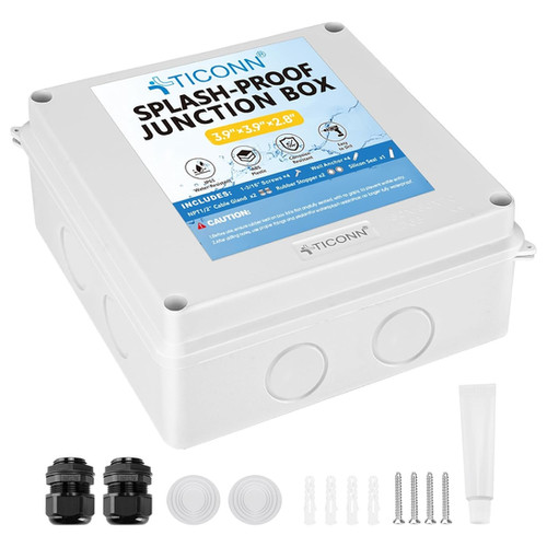 Electrical Junction Box, IP65 Splash-Proof ABS Plastic Project Box ...