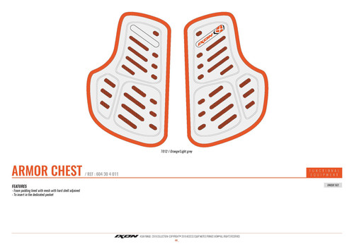 Chest Protector for IXON Jackets | MKA Motorparts Asia