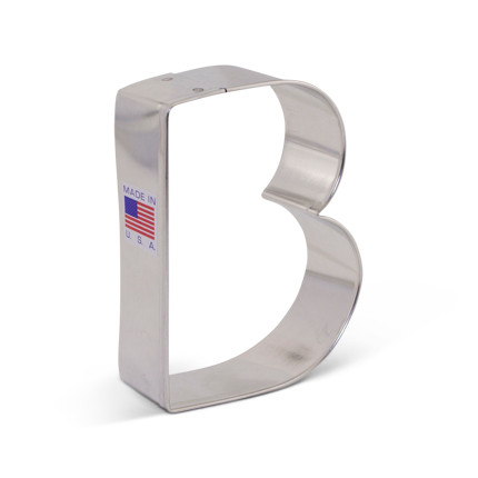 Letter B Cookie Cutter 3 1/4" x 2 1/2" | Texascakesupply