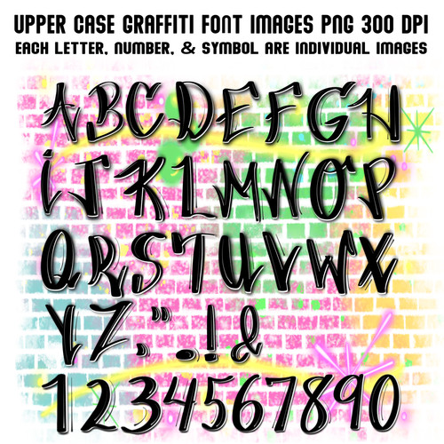 Graffiti, Airbrush letter font png images, Sublimation Lettering ...