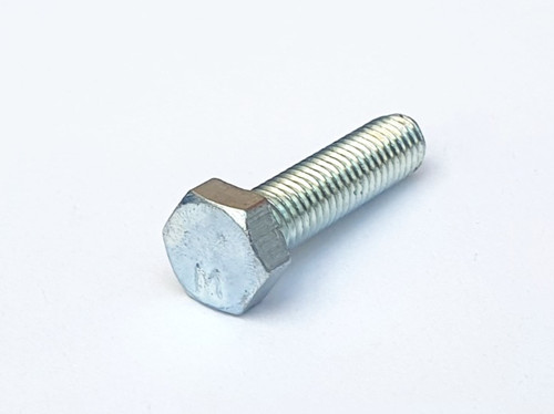 M5x20 M Mark Full Thread Hex Bolt Trivalent White 110B0520 | zedparts