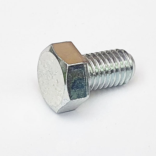 M8x14 No Mark Full Thread Hex Bolt Trivalent White 110B0814 | zedparts