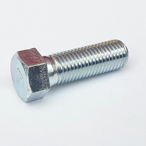 M10(1.25)x30 Mark 7 Half Thread Hex Bolt Trivalent White 14mmA/F ...