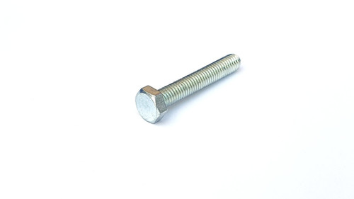 M5x30 No Mark Full Thread Hex Bolt Trivalent White 110B0530A | zedparts