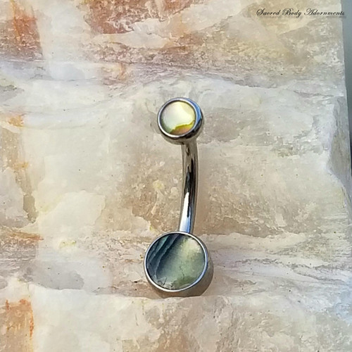 Natural Stone Curved Barbells | Sacred Body