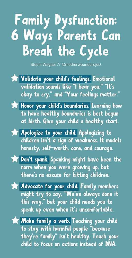 Family Dysfunction:6 Ways Parents Can Break the Cycle