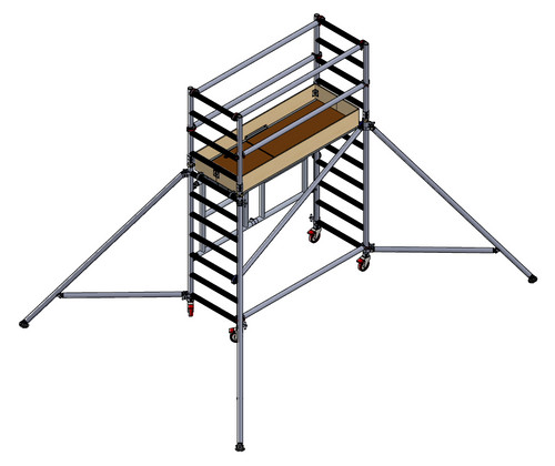 UTS 700 FOLD OUT ACCESS TOWER 1.8M PLATFORM HEIGHT | Valentine Ladders ...
