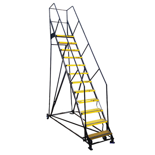 Steel Industrial Mobile Safety Step 11 Tread | Valentine Ladders | Ireland