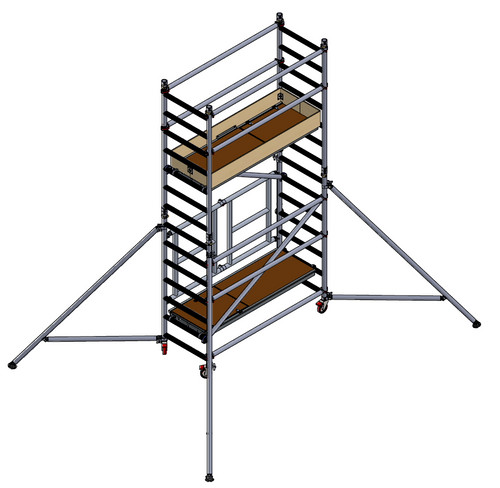 UTS 700 FOLD OUT ACCESS TOWER 2.5M PLATFORM HEIGHT | Valentine Ladders ...