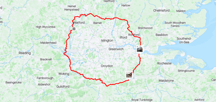 Cycling The M25 | Mammoth Journeys