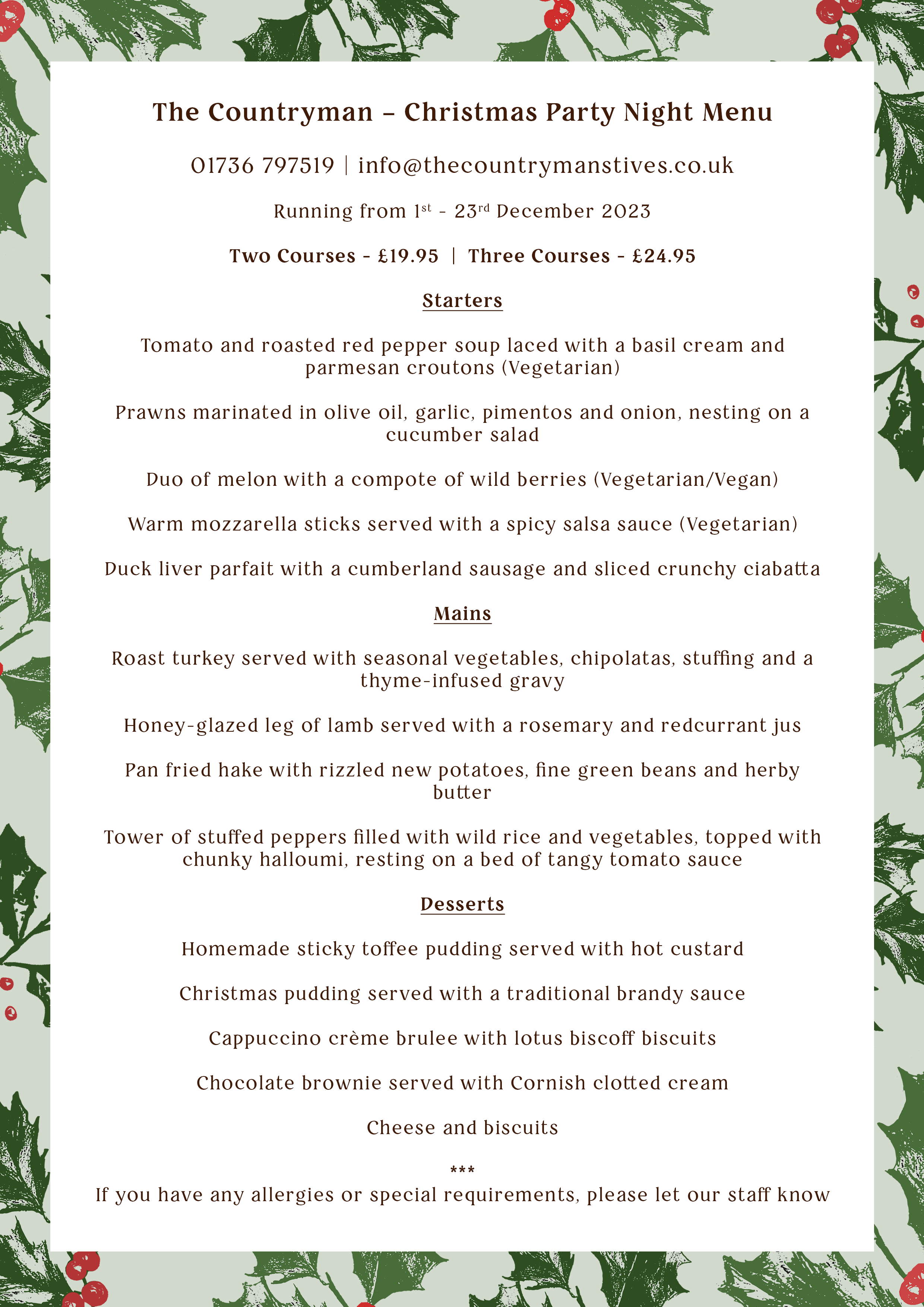 Christmas 2023 | The Countryman