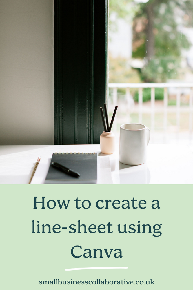 How to create a line-sheet using Canva