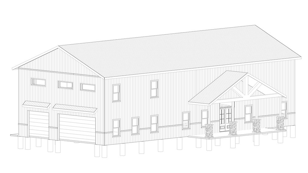 36'x80'x19' Barndo Build