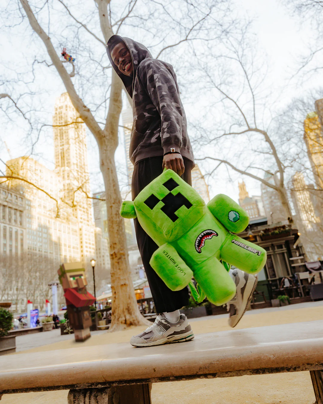 Sprayground Minecraft Creeper Moneybear Backpack | empireluggagecenter