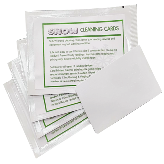 SNOW BRAND Pre-moisture cleaning cards for card printers (Per pack of ...