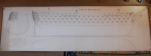 HMS Duke of Wellington ships drawing | Bonds Nautical