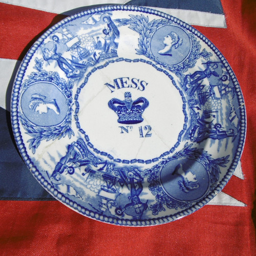R.N Mess plate No.12 restuck | Bonds Nautical