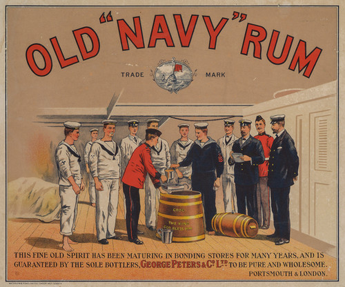 Rum ration issue poster | Bonds Nautical