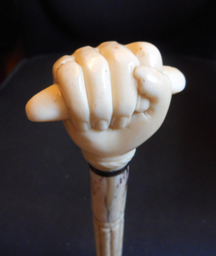 No. 364 - Whalebone walking cane with Friendship fist | Bonds Nautical
