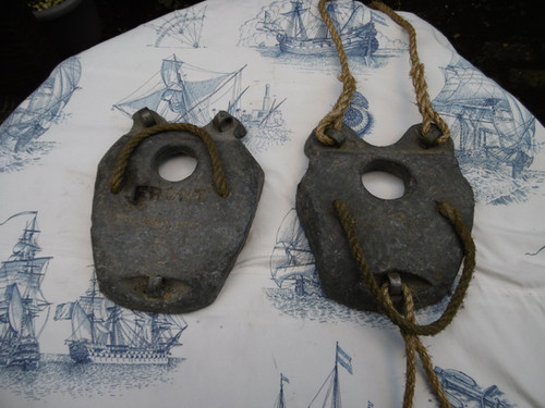 Front and back Siebe chest weights | Bonds Nautical