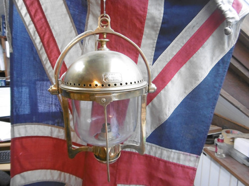 Rare hanging ships gimbal light | Bonds Nautical