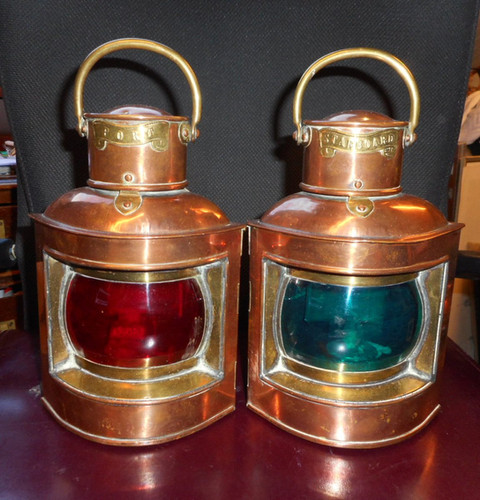 Pair small Port and Starboard ships lights | Bonds Nautical