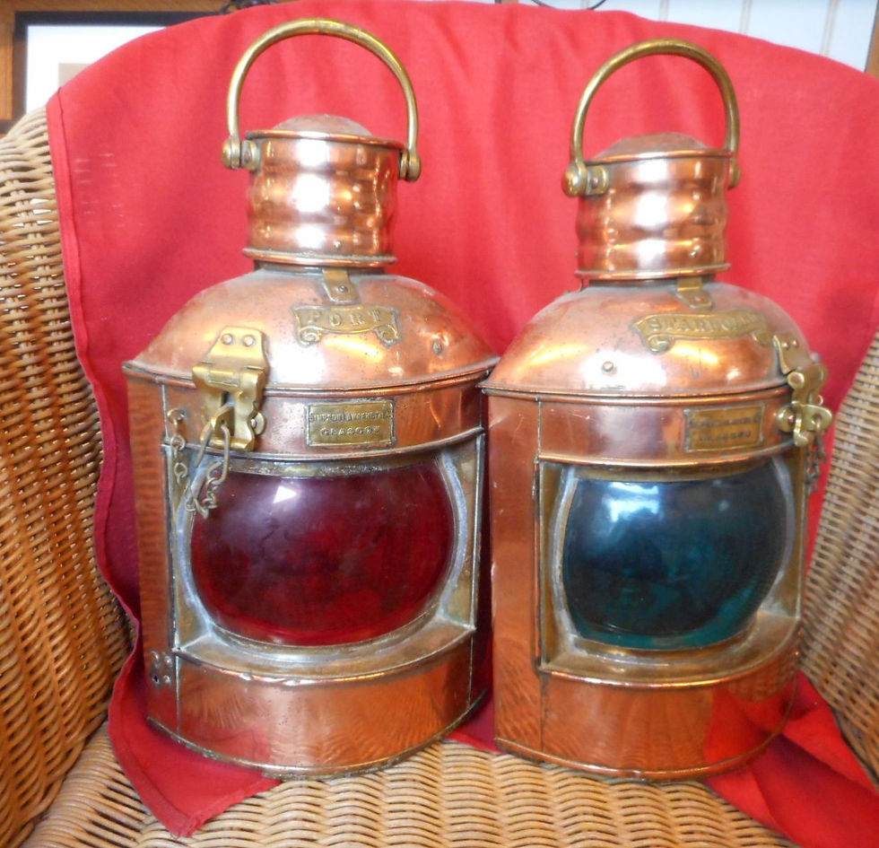 Pair of Port and Starboard lights | Bonds Nautical