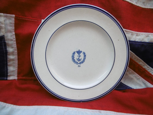 Early Mess plate. No.30 | Bonds Nautical