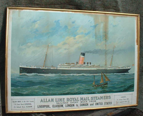 Allan Line advertising print | Bonds Nautical