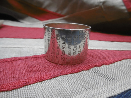 Silver hallmarked Naval service napkin ring | Bonds Nautical