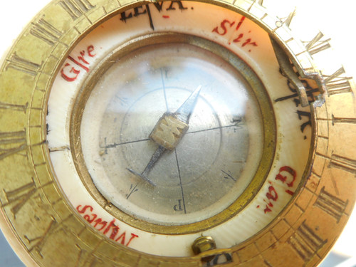 No.306 - 18th Century ivory sundial compass | Bonds Nautical