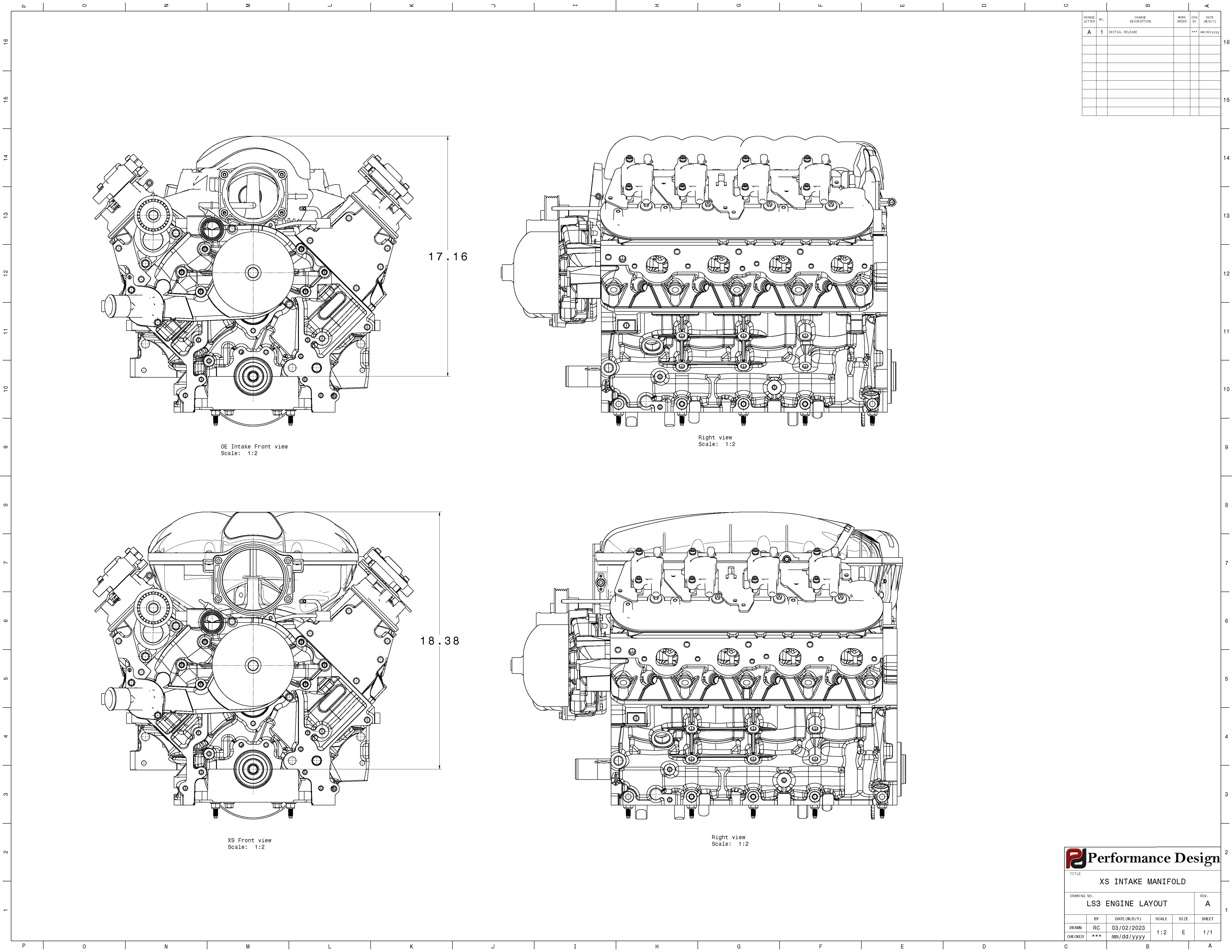 XS LS3 Intake Manifold