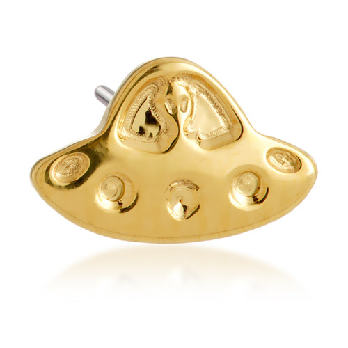 Zircon Gold Ti Threadless Alien Spaceship Attachment | Hindsight