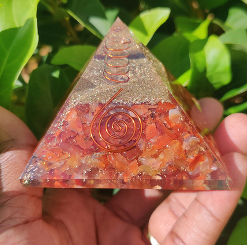 Carnelian Orgone Pyramid | Bohemian Soul Gems