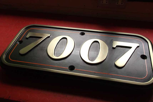 Cast Repro Cabside Number Plate 7007 | eightyone-e-repro