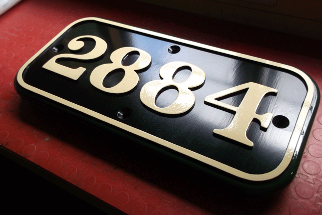 Reproduction GWR Cabside Plate 2884 | eightyone-e-repro