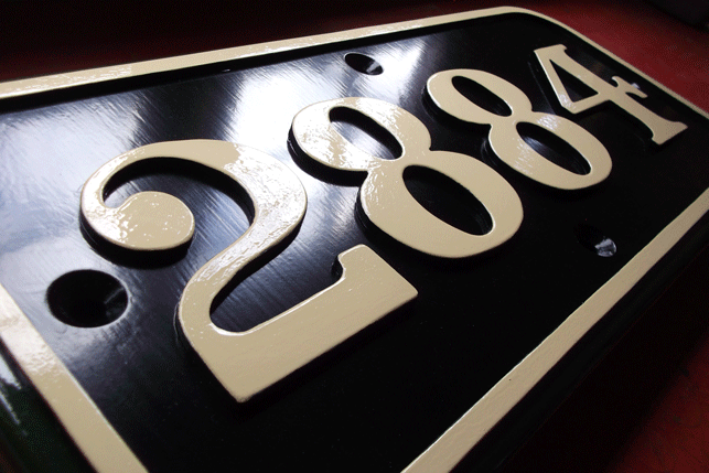 Reproduction GWR Cabside Plate 2884 | eightyone-e-repro