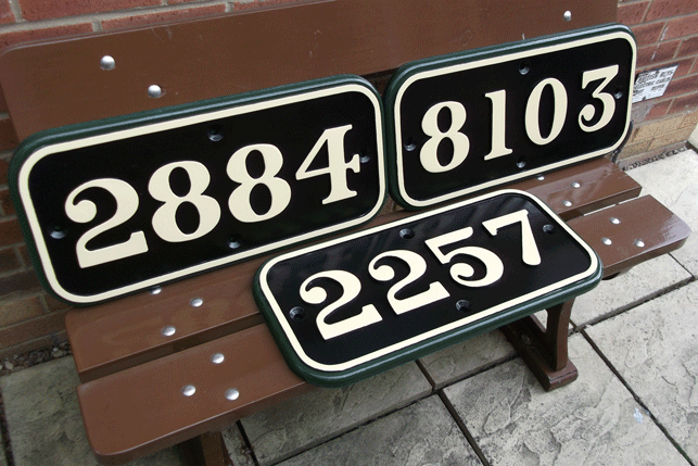 Reproduction GWR Cabside Plate 8103 | eightyone-e-repro