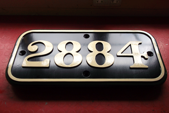 Reproduction GWR Cabside Plate 2884 | eightyone-e-repro