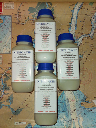 4 Pack, Nitric Acid 70% ACS Laboratory Grade, ACS Reagent, 1 Lt Plastic ...